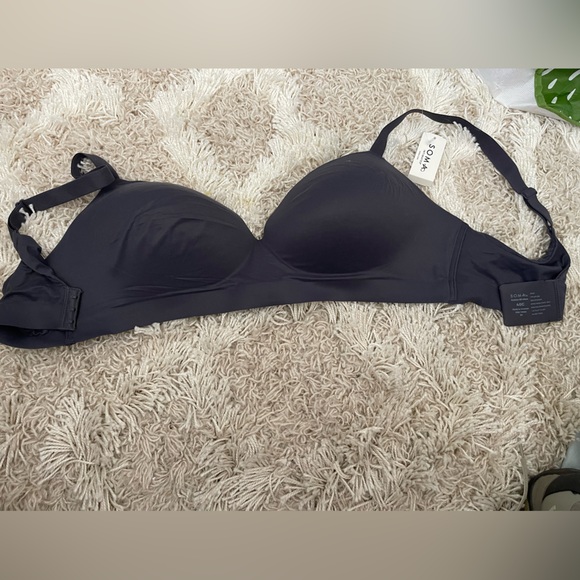 Soma | Intimates & Sleepwear | Nwt Soma Enbliss Wireless Bra Gray Ink ...